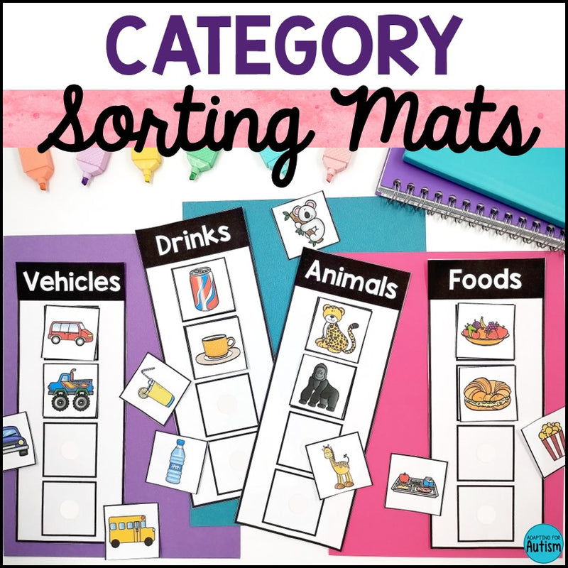 Category Sorting Tasks – Autism Work Tasks