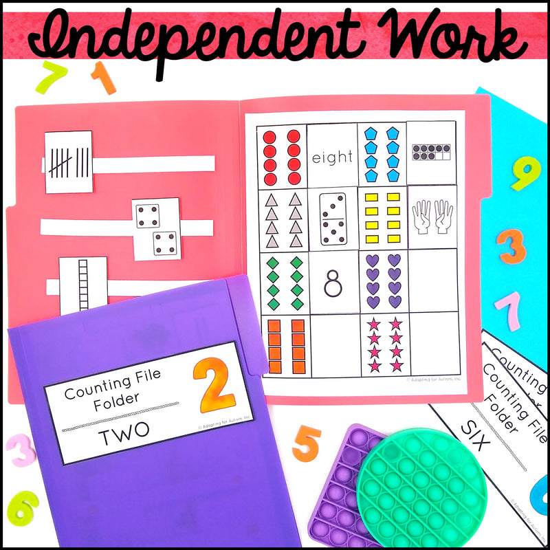 Errorless Matching File Folders BUNDLE – Autism Work Tasks