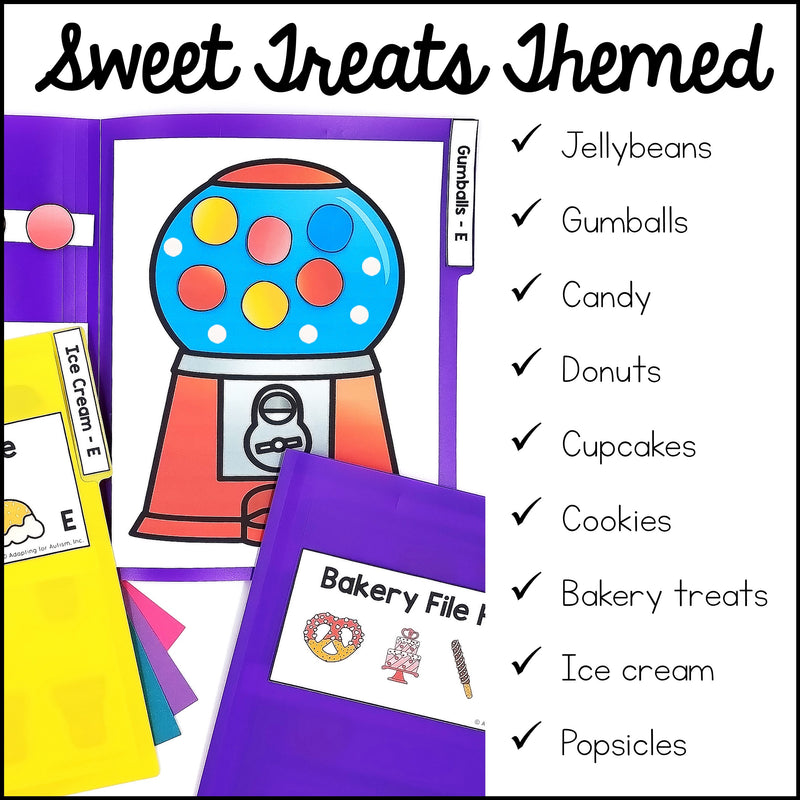 Errorless Matching File Folder Games and Activities – Autism Work Tasks