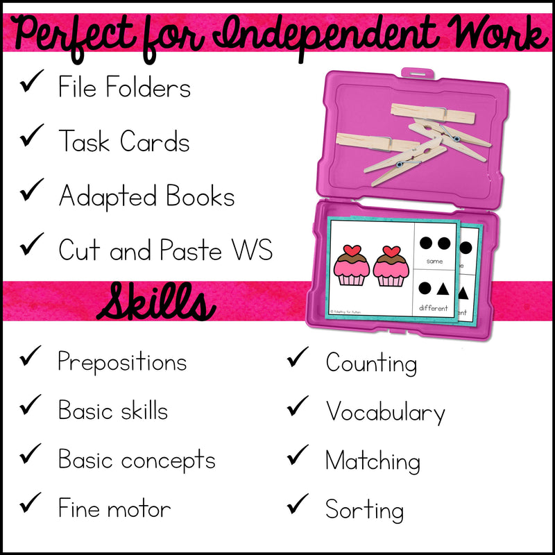 Special Education Valentine's Day Activities - File Folders, Cut & Pas ...