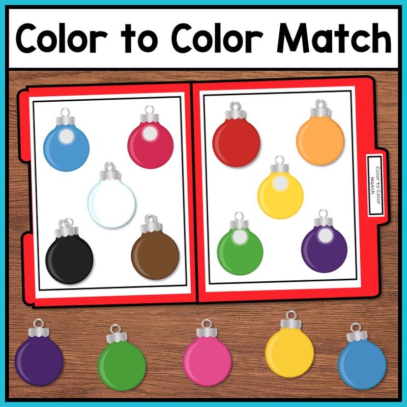 FREE Christmas File Folder Games and Activities – Autism Work Tasks