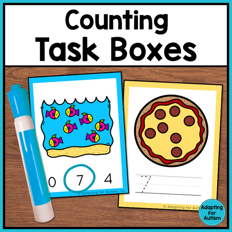 Counting Task Boxes – Autism Work Tasks