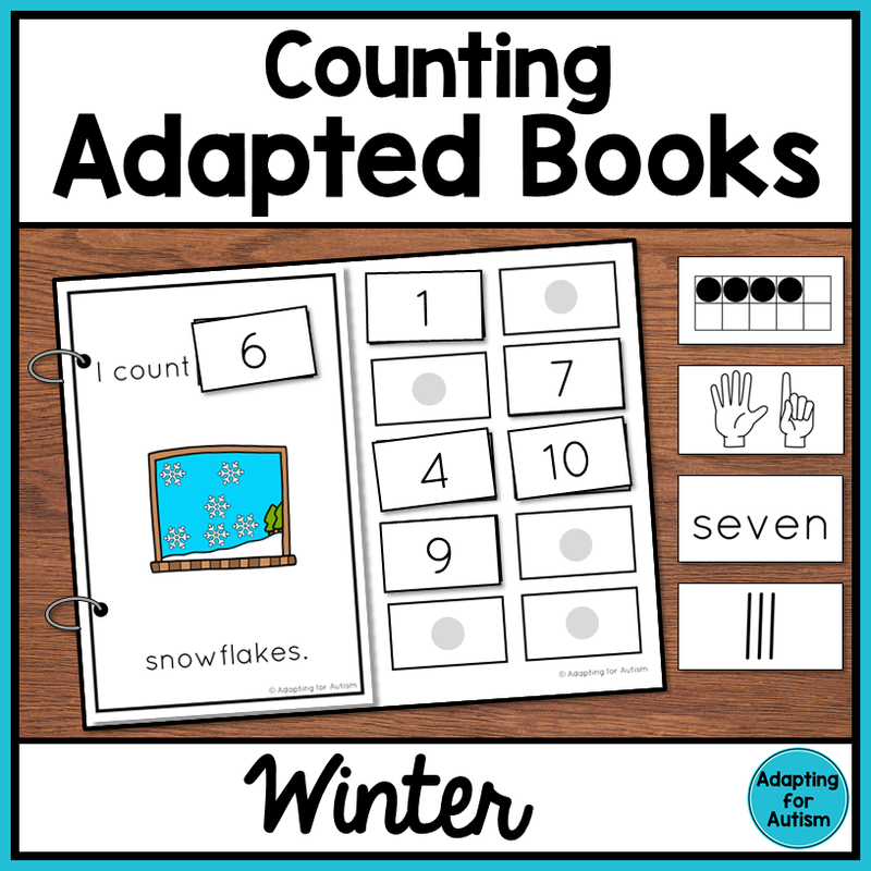 Winter Counting Adapted Books – Autism Work Tasks