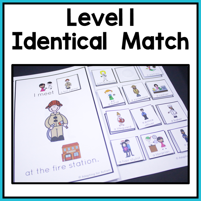 Community Core Word Adapted Book (I Meet) – Autism Work Tasks