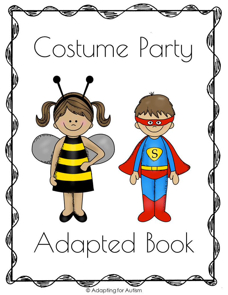 Halloween Adapted Book: Costume Party – Autism Work Tasks
