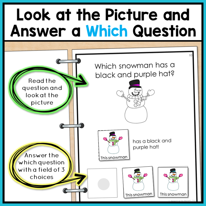 Winter Adapted Book: Which Snowman | Print & Digital – Autism Work Tasks