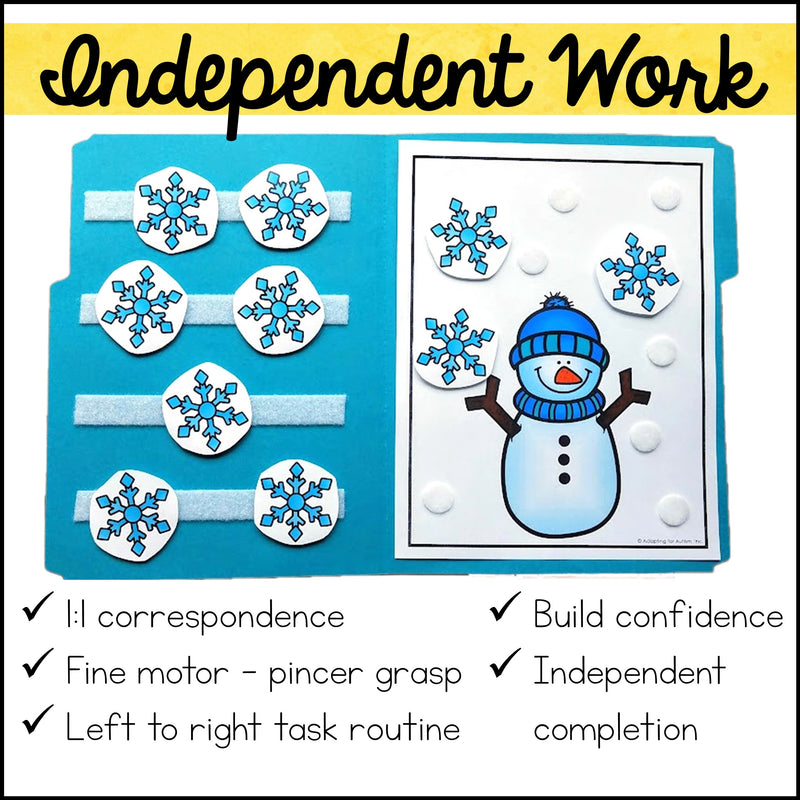 Errorless File Folders - Seasonal BUNDLE – Autism Work Tasks