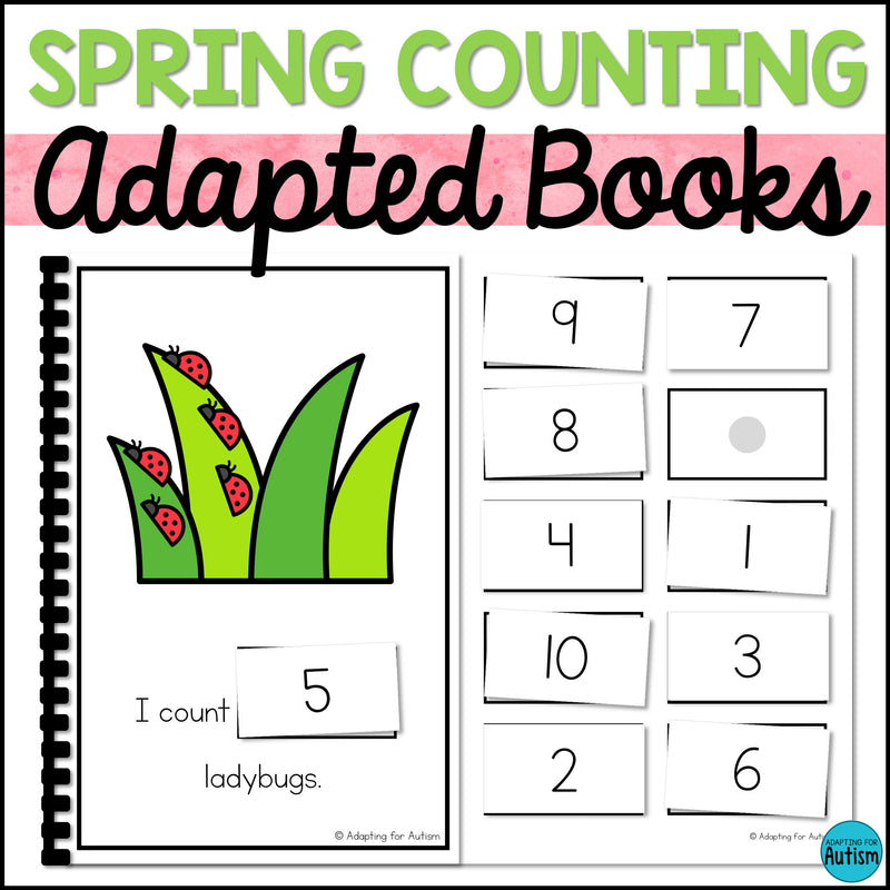 Spring Counting Activities Math Adapted Books | Count 1-20 – Autism ...
