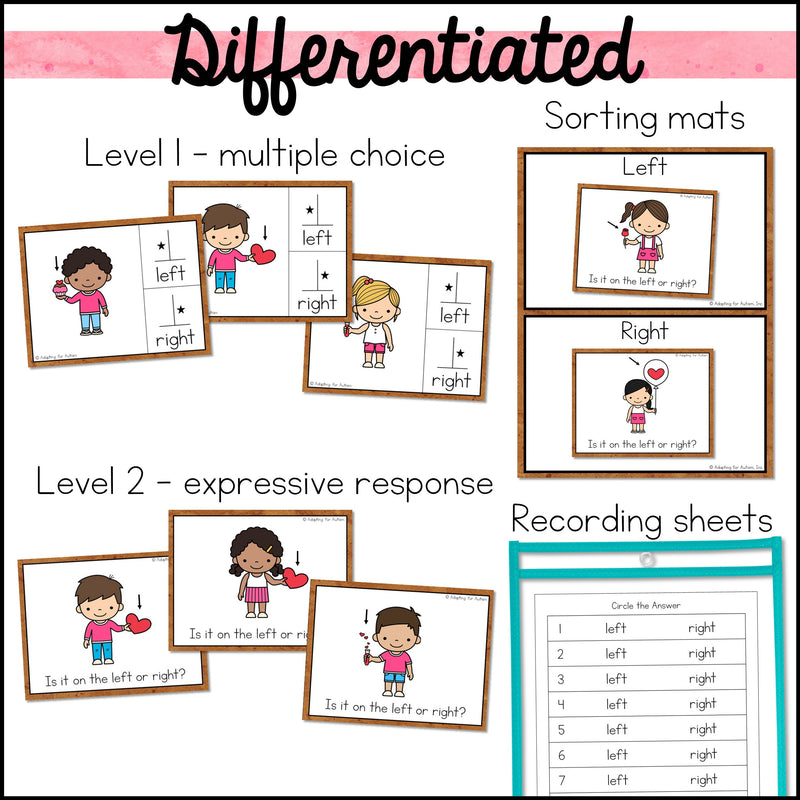 Special Education Task Boxes | Valentine's Day Basic Concepts – Autism ...