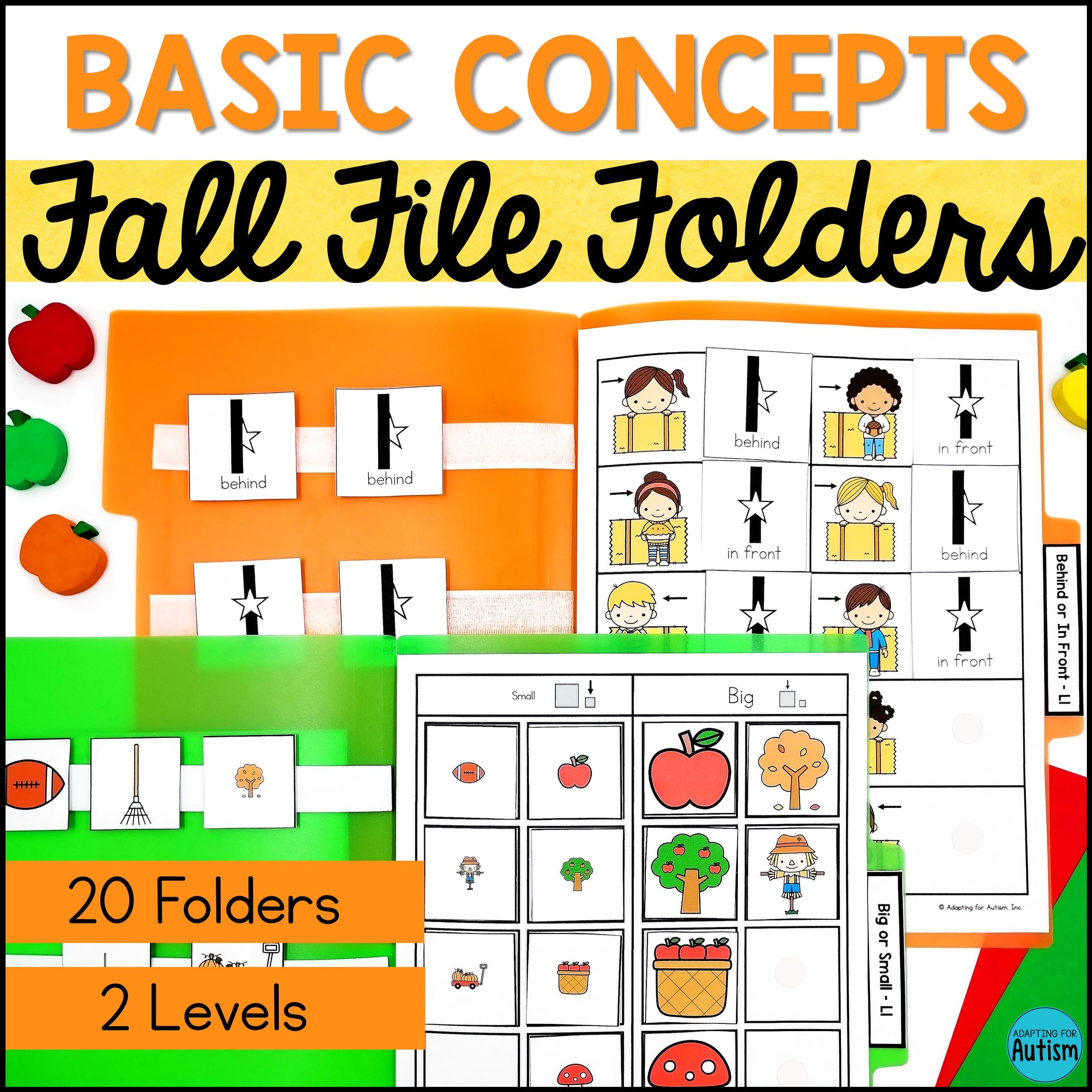 Fall File Folder Games – Basic Concepts – Autism Work Tasks