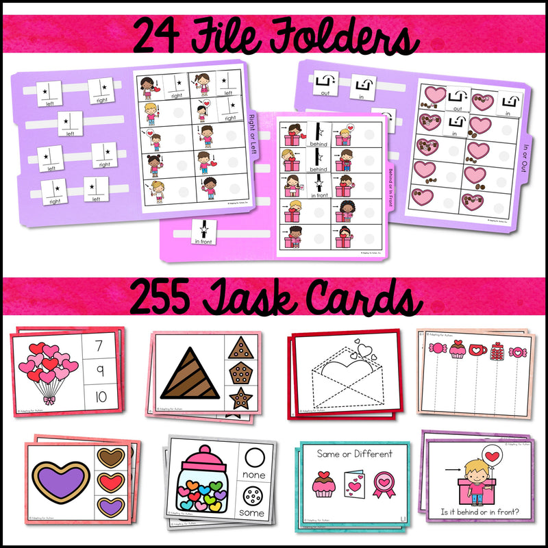 Special Education Valentine's Day Activities - File Folders, Cut & Pas ...